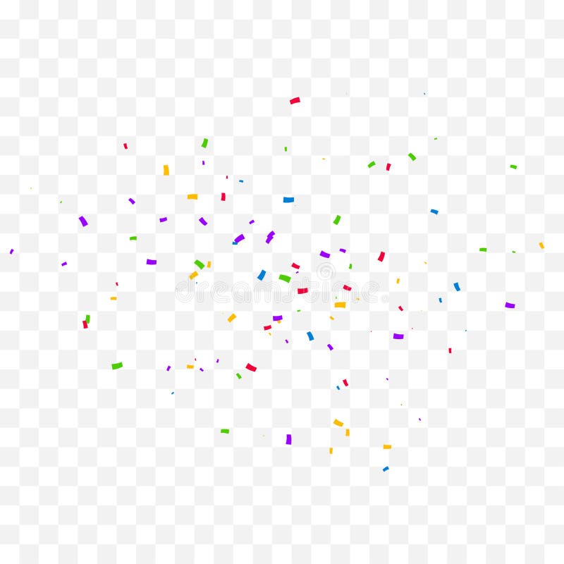 Colorful Festive Confetti Pieces Stock Illustration - Illustration of ...