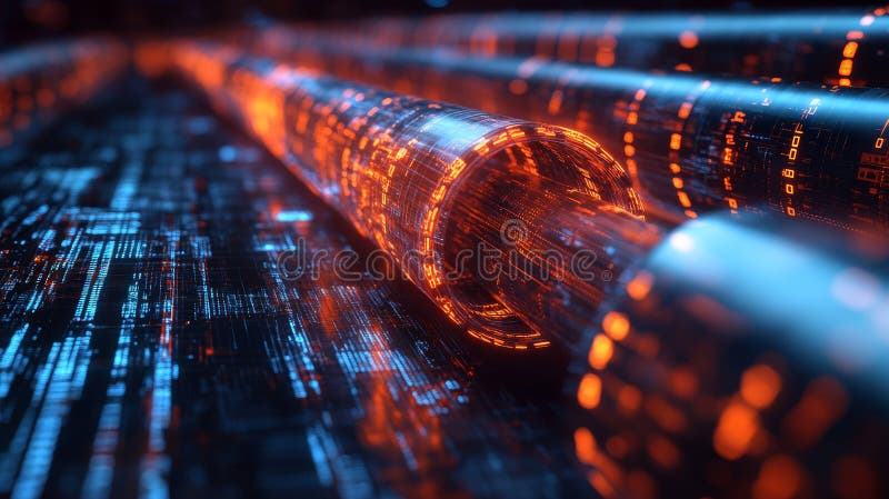 Colorful Fiber Optic Cables Presenting Innovative High-Tech Advances in ...