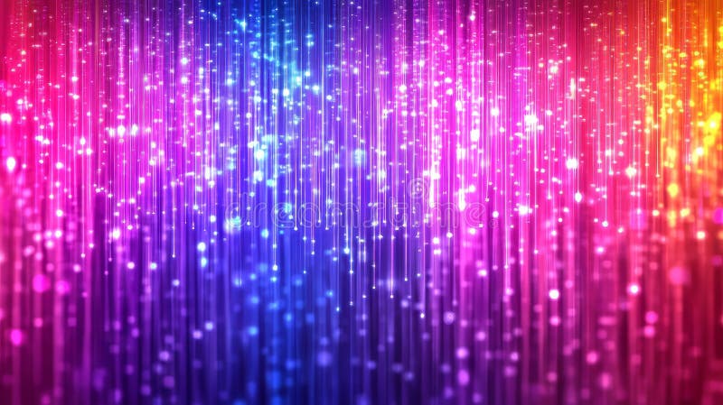 Colorful Fiber Optic Connections, Abstract Technology Background, Data ...