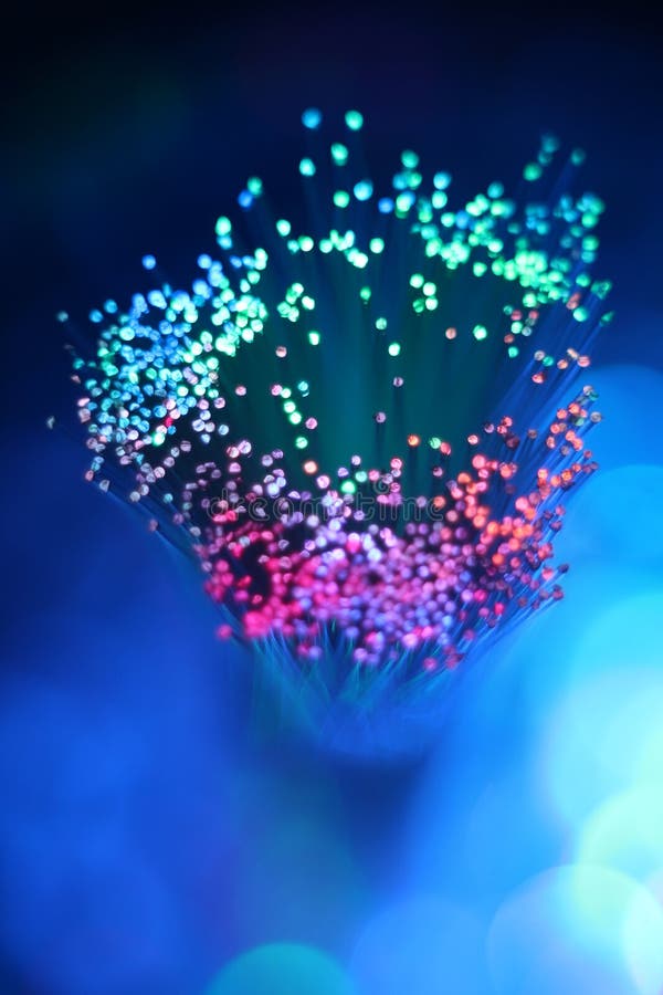 Colorful Fiber Optical Cable. Stock Photo - Image of colorful, design ...