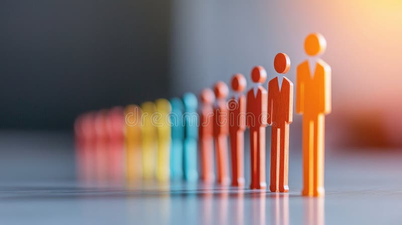 Colorful Figures Representing Teamwork and Collaboration in a Modern ...