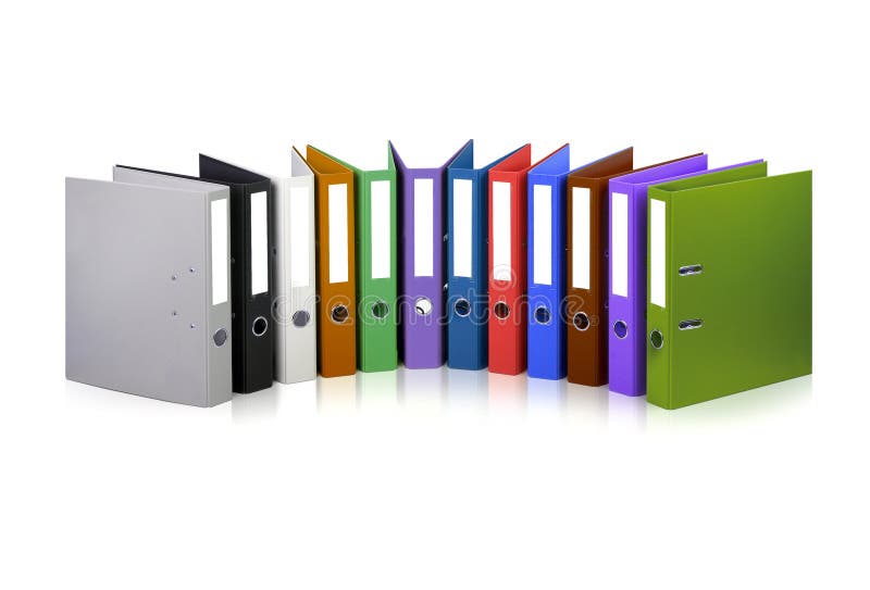 Colorful Files stock photo. Image of office, paperwork - 19158980