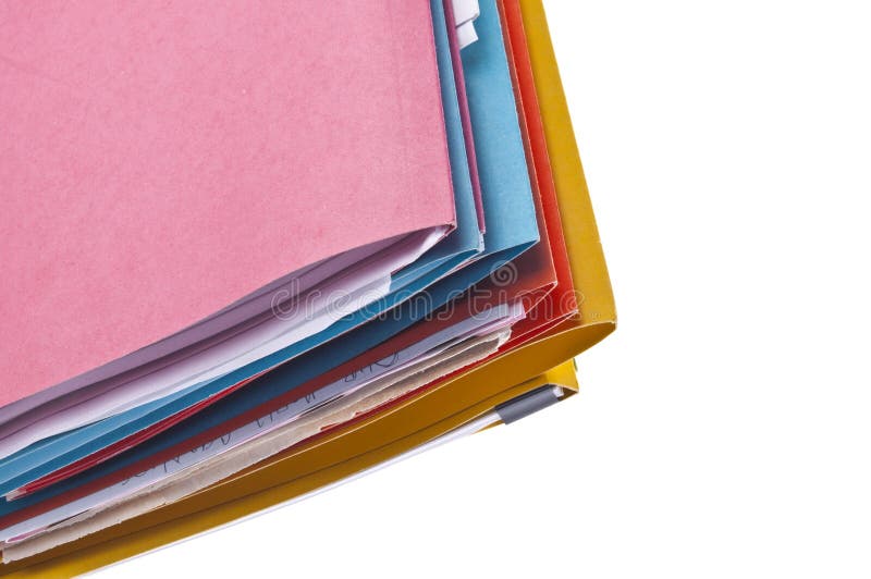 Colorful files stock photo. Image of document, files - 17971386