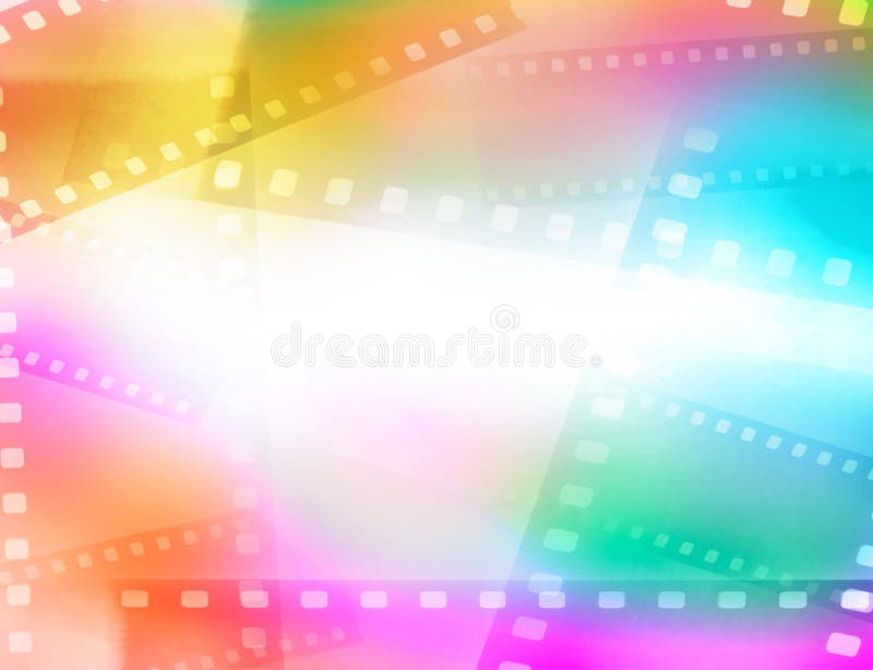 Colorful film frames stock image. Image of background - 192621779
