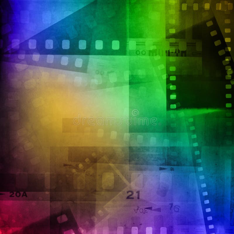 Colorful film strip stock vector. Illustration of video - 23222155