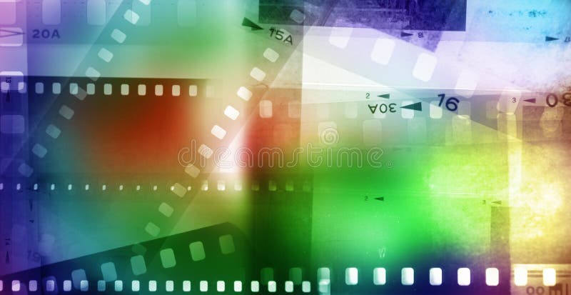 Colorful film frames stock image. Image of frame, cinema - 234601863