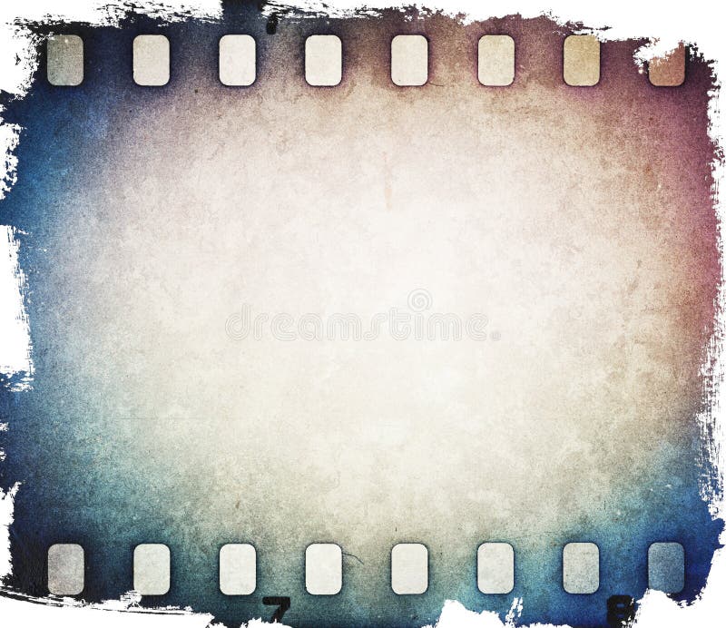 Colorful Film Strip, Film Reel Background Stock Image - Image of grunge ...