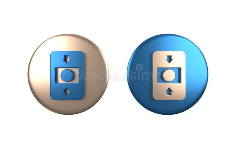 Colorful Fire Alarm System Icon Isolated on White Background. Pull ...