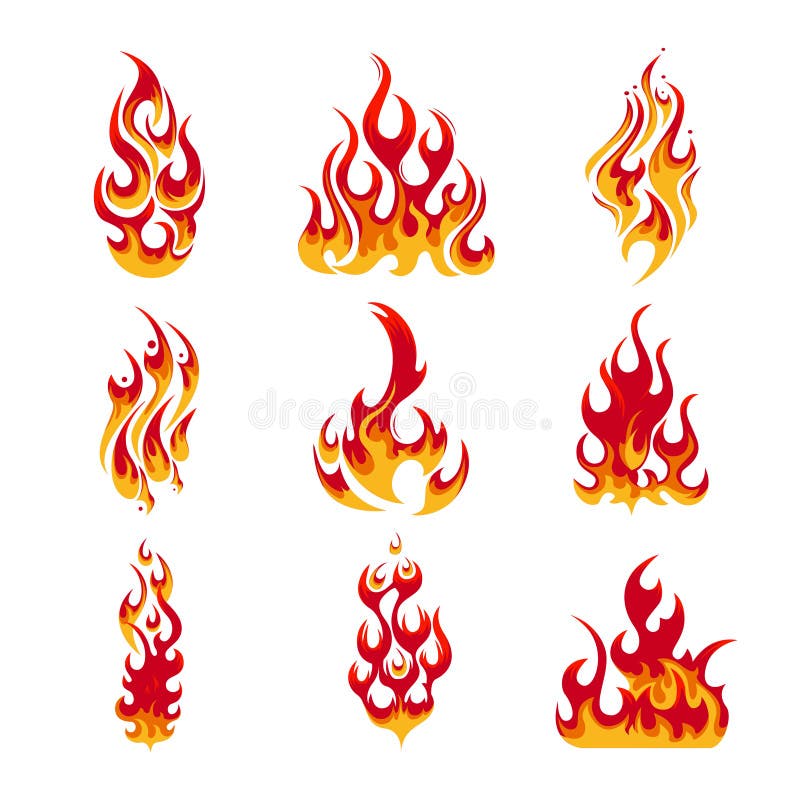 Colorful flames stock image. Image of burn, colourful - 4786951