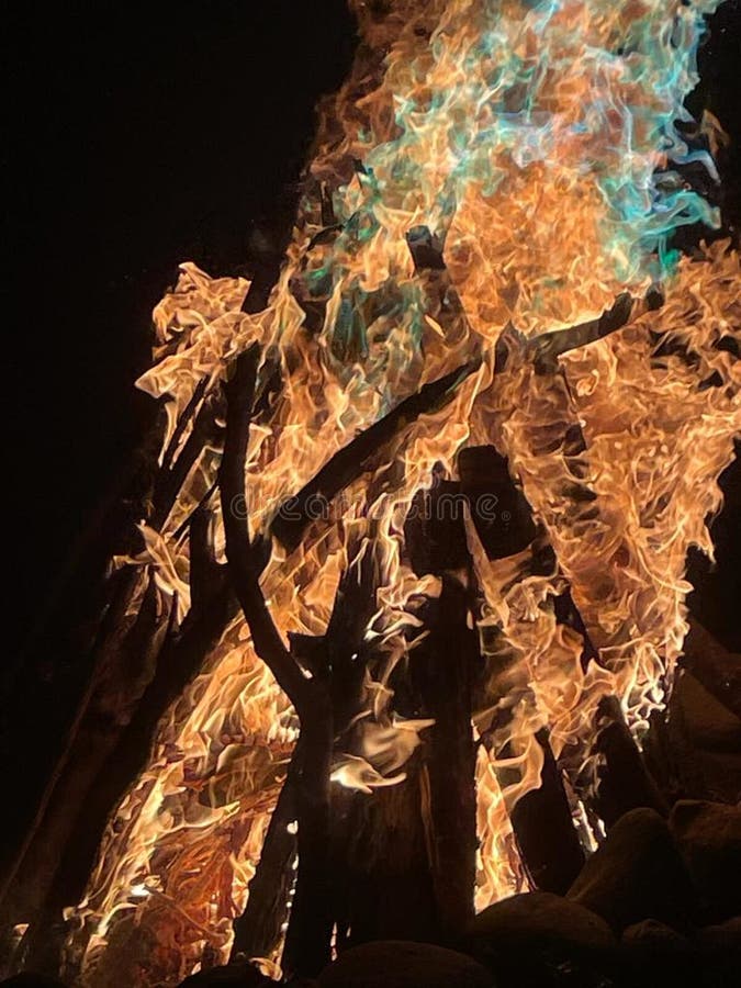 Colorful fire magic stock photo. Image of carving, screenshot - 248195558