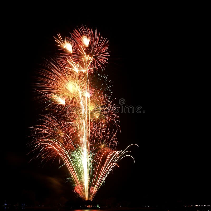 Colorful fire work stock photo. Image of fourth, glowing - 76617008