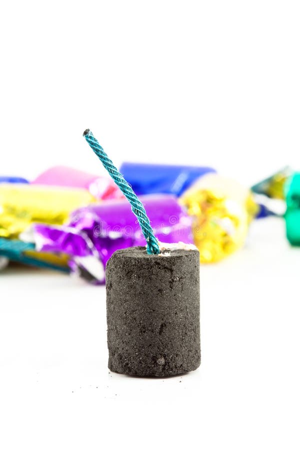 Colorful Firecrackers Isolated Stock Photo - Image of punk, light: 20871834