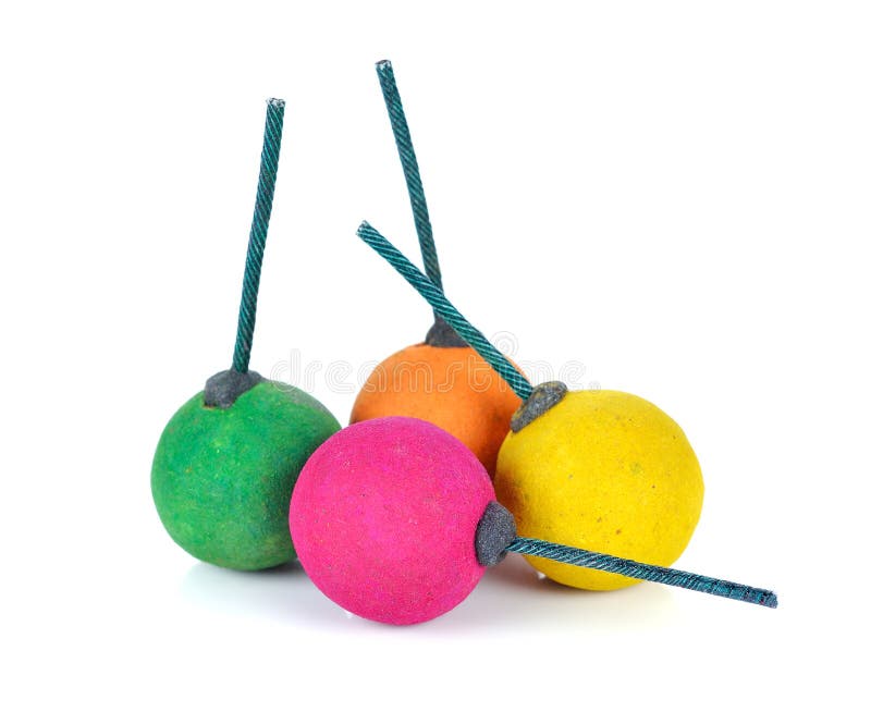 Colorful Firecrackers Isolated Stock Image - Image of green, july: 1472323