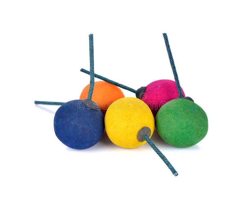 Colorful Firecrackers Isolated Stock Image - Image of green, july: 1472323