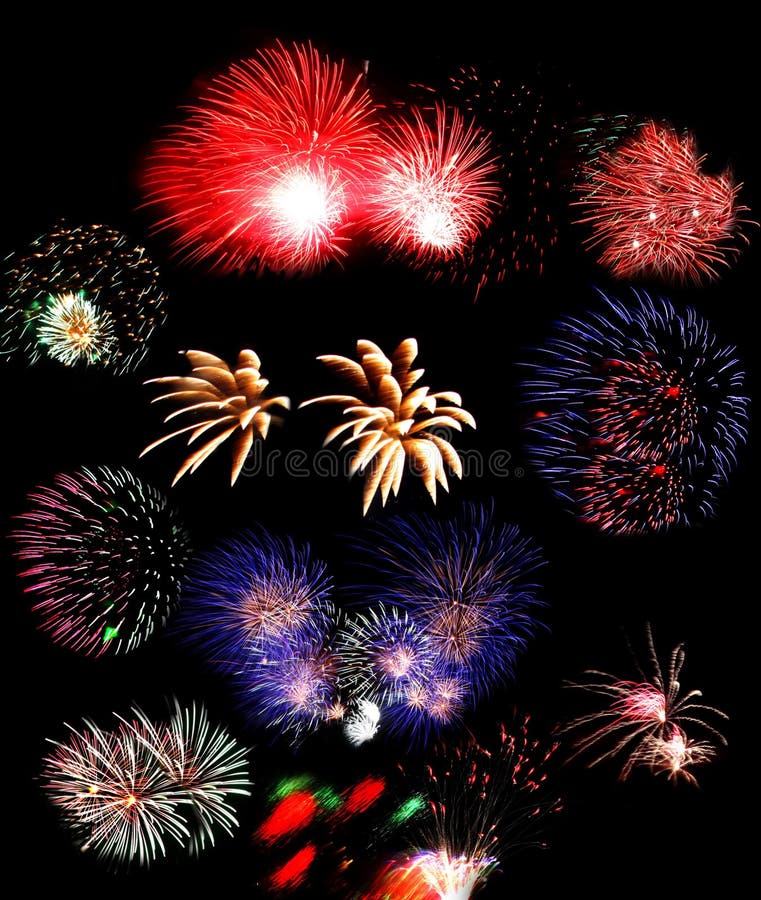 Colorful firework stock photo. Image of burst, firecracker - 12105280