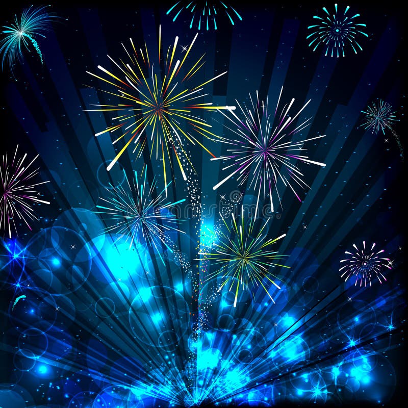 Fireworks and rockets stock vector. Illustration of colors - 16393557