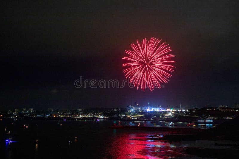Colorful Firework Display from the 2021 British Firework Championships ...