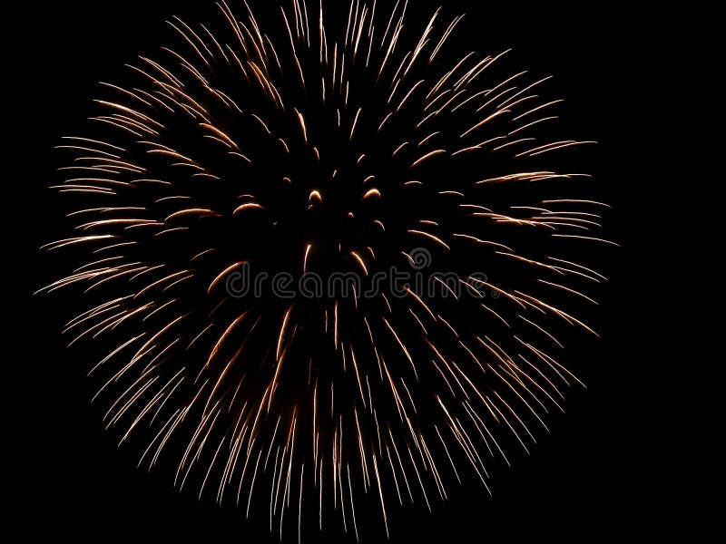 Firework Close Up View in the Night Sky Stock Photo - Image of fire ...