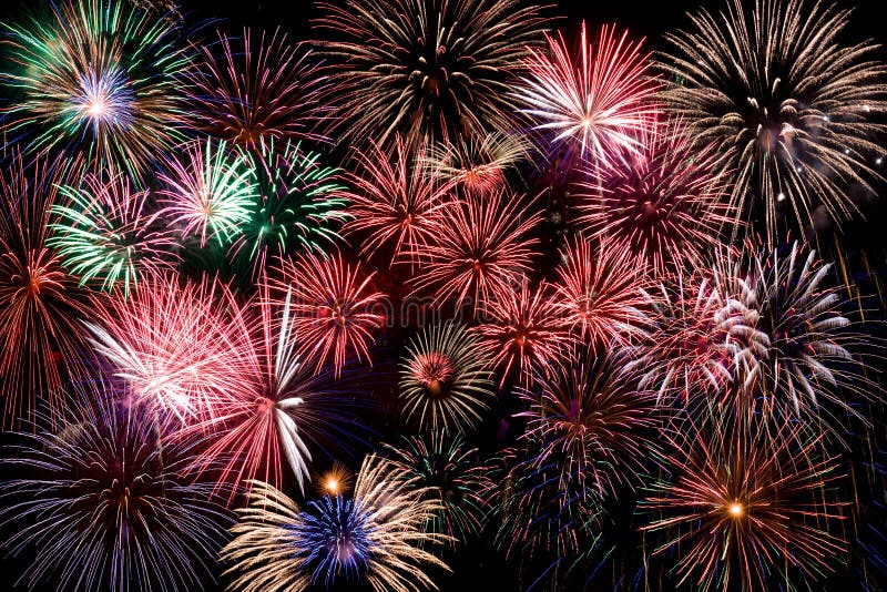 Fireworks Grand Finale stock image. Image of july, colorful - 10261665
