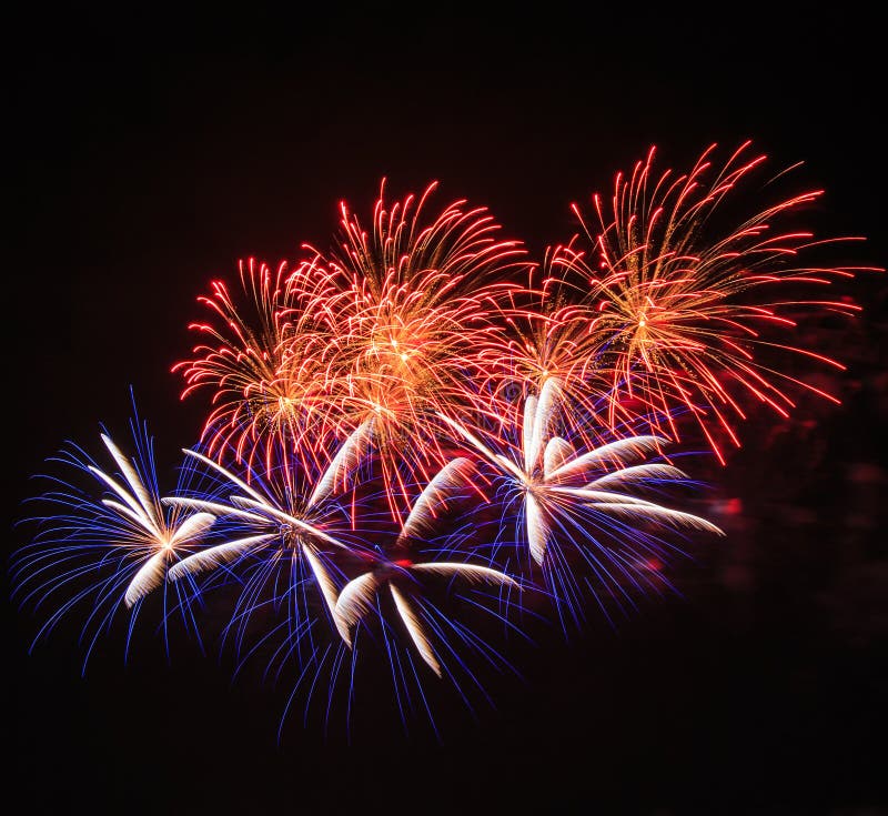 Colorful fireworks stock image. Image of bang, november - 37631805