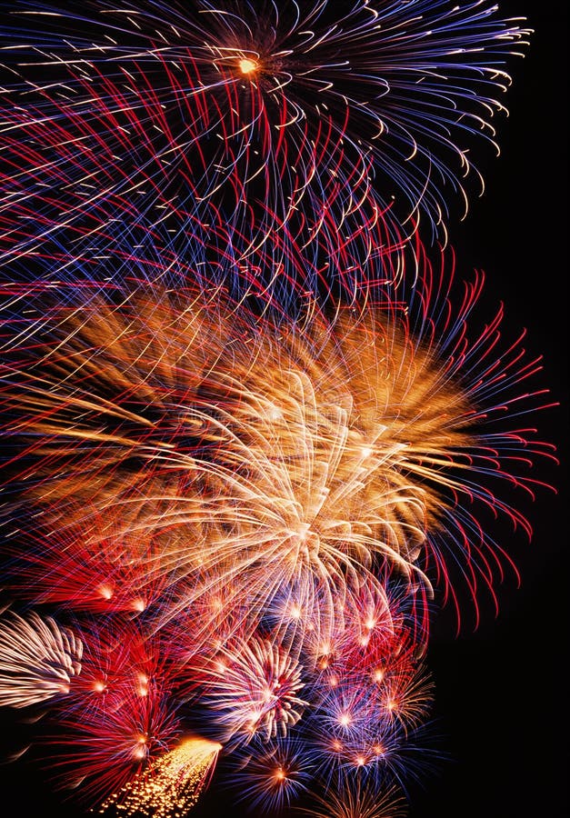 Fireworks Grand Finale stock image. Image of july, colorful - 10261665