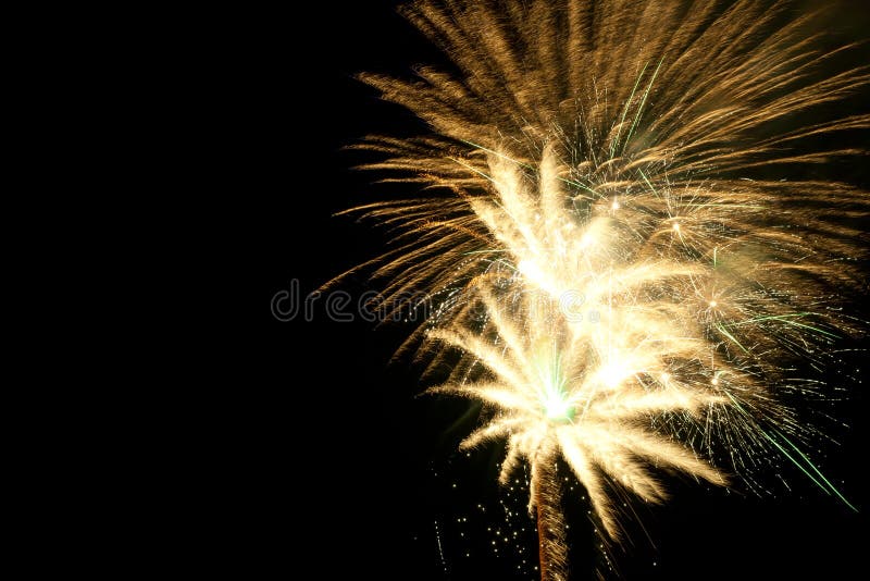 Colorful Fireworks on the Black Sky Stock Photo - Image of display ...
