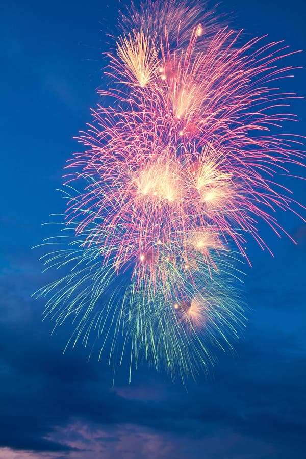 Fireworks in Blue stock image. Image of seasonal, blue - 5617711