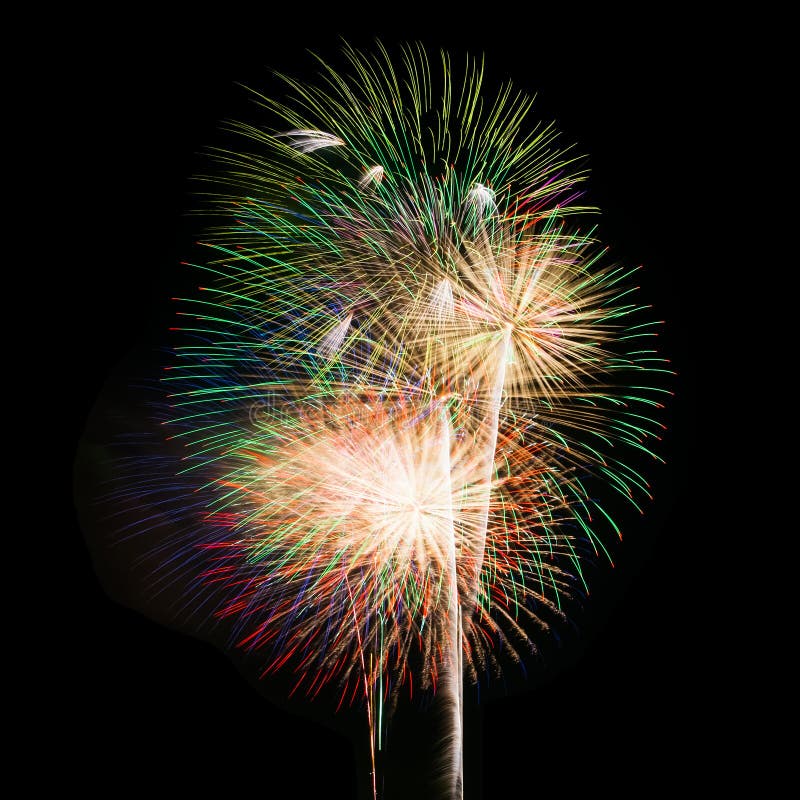 Colorful Fireworks Bursting in the Night Sky Stock Photo - Image of ... Colorful Fireworks Bursting in the Night Sky Stock Photo - Image of ...