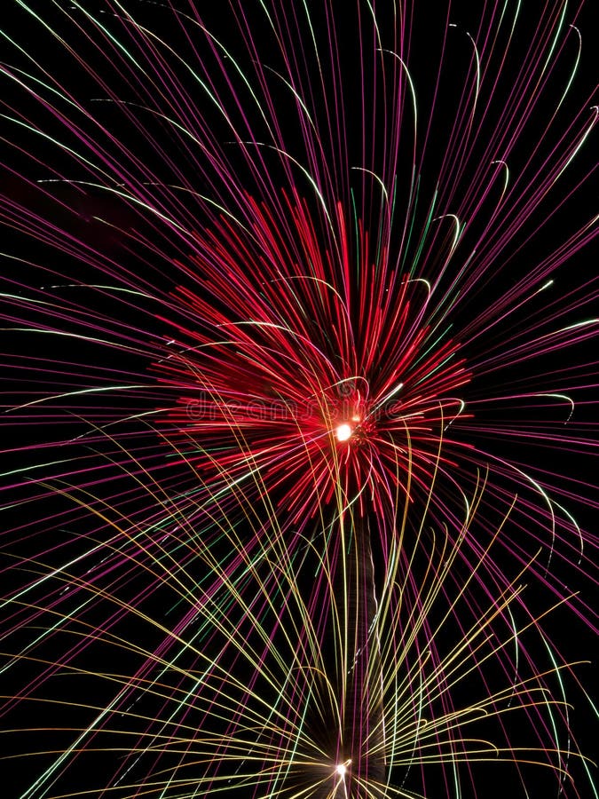 Colorful Fireworks Display stock photo. Image of lights - 15582706
