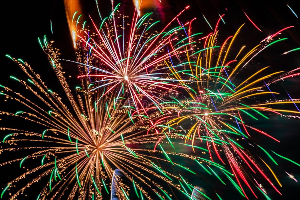 Colorful Fireworks Display stock photo. Image of firecracker - 74782452