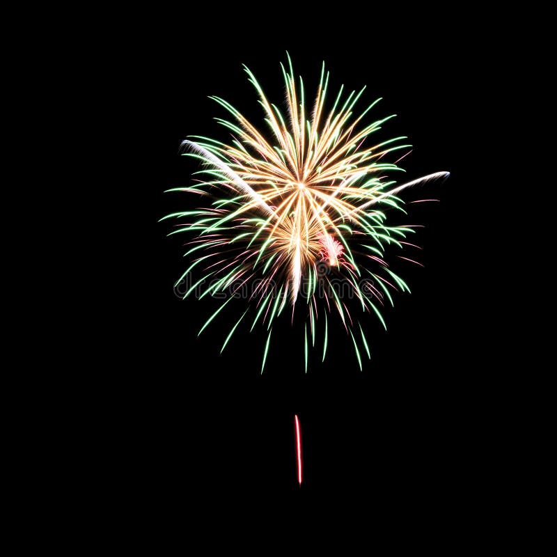 Colorful Fireworks Display for Fourth of July Stock Photo - Image of ...