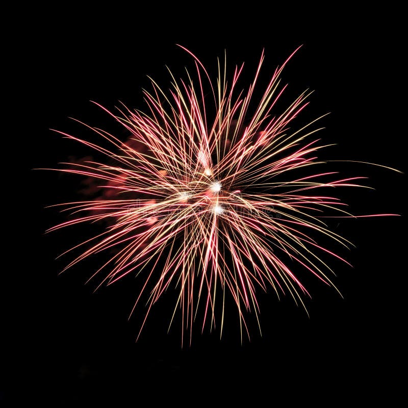 Colorful Fireworks Display for Fourth of July Stock Photo - Image of ...