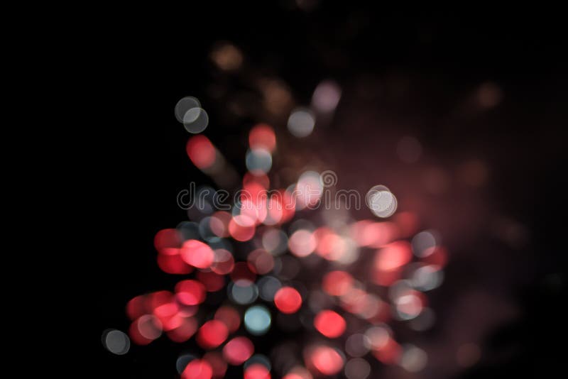 Colorful Fireworks Explosion Bokeh Particles Background Stock Photo ...
