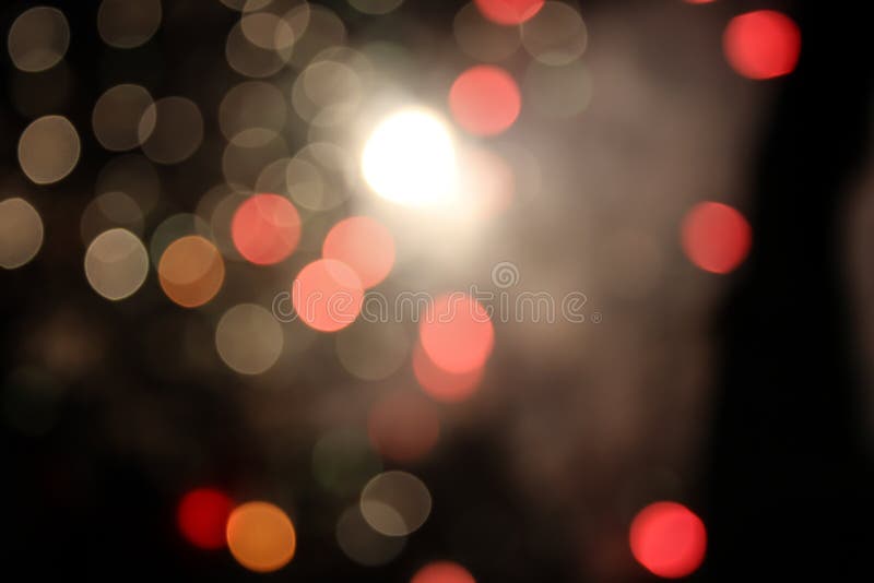 Colorful Fireworks Explosion Bokeh Particles Background Stock Image ...