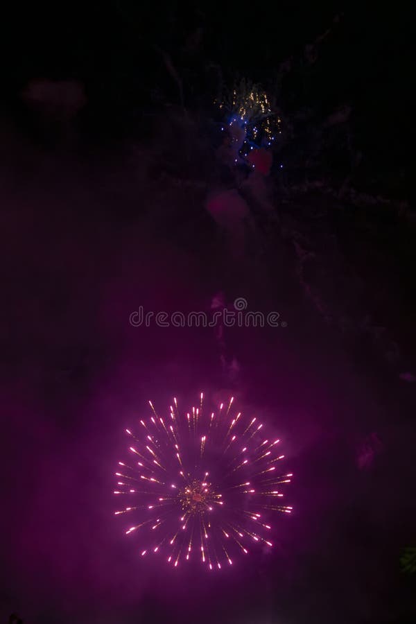 Colorful Fireworks Explosions Stock Image - Image of fire, night: 327451227