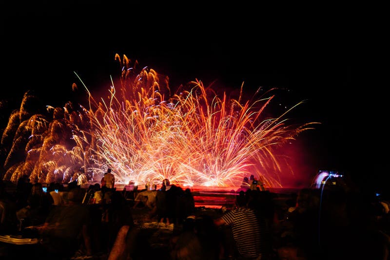 A Colorful Fireworks at Night - Great for Wallpapers and Backgrounds ...