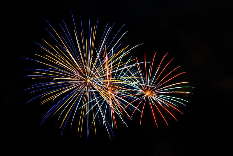 A Colorful Fireworks at Night - Great for Wallpapers and Backgrounds ...