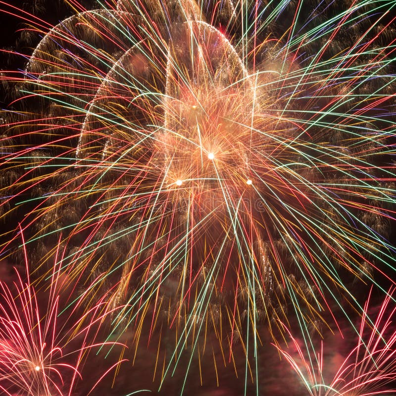 Colorful fireworks stock image. Image of festive, beautiful - 35294439