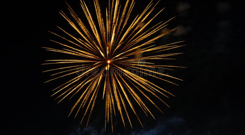 Colorful Fireworks in Night Sky Stock Image - Image of burst, event ...