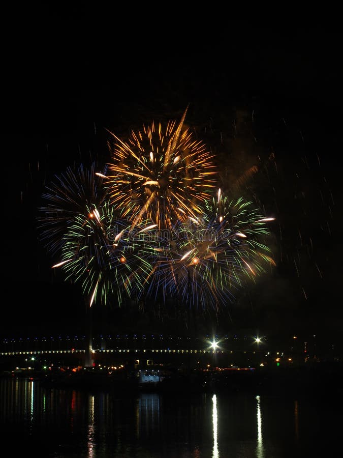 Colorful fireworks stock photo. Image of orange, fire - 38500682