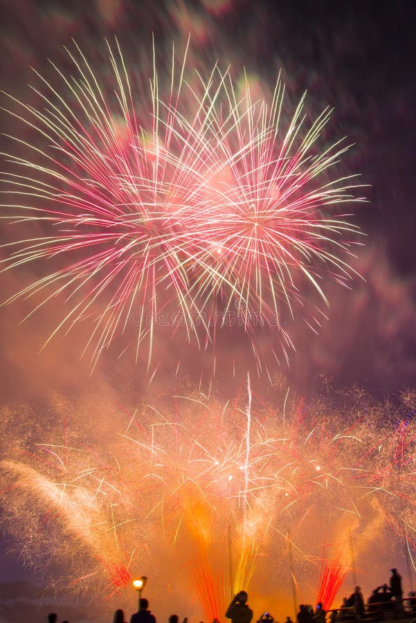 Colorful Fireworks in the Sky Stock Image - Image of fireworks, country ...