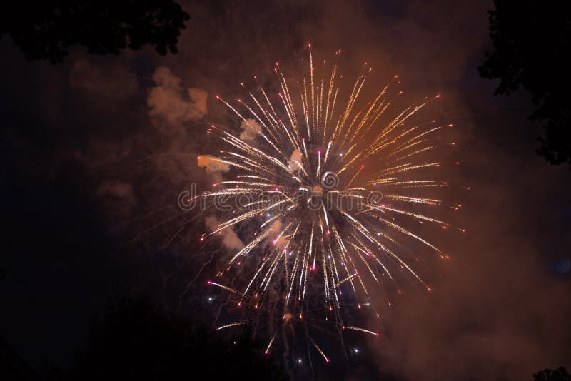 Colorful Fireworks on the 4th of July Stock Photo - Image of color ...