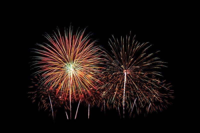 Colorful Fireworks of Various Colors Stock Image - Image of colorful ...