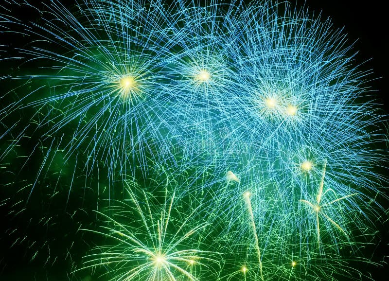 Colorful fireworks stock photo. Image of exploding, glow - 44318528
