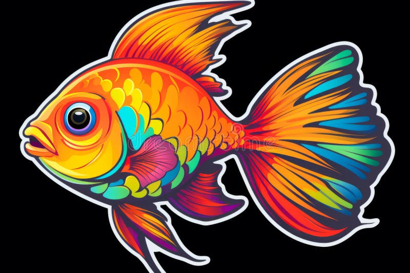 Rainbow Fish Clip Art Black White Stock Photos - Free & Royalty-Free ...