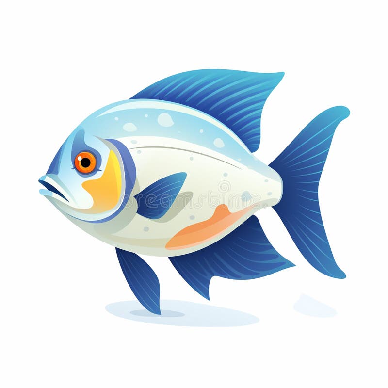 Colorful Fish Drawing for Children S Poster Stock Illustration ...
