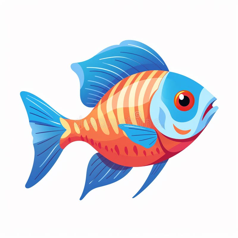 Colorful Fish Illustration Underwater Joy Stock Image - Image of ...
