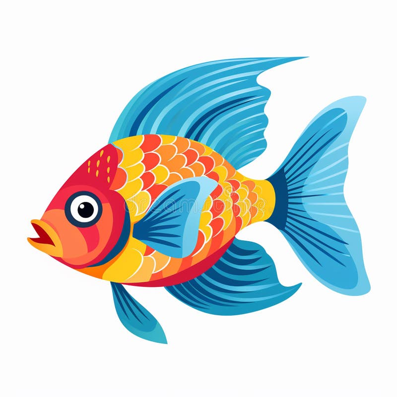 Colorful Fish Illustration Vibrant Marine World Stock Illustration ...