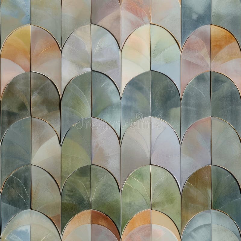 Colorful Fish Scale Pattern Ceramic Tiles Texture Stock Photo - Image ...