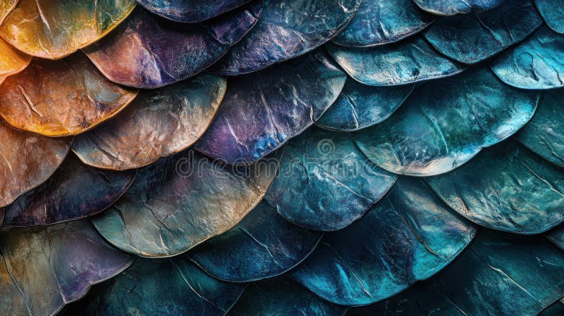 Colorful Fish Scales, an Image Was Created with Artificial Intelligence ...